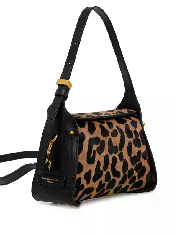 GIANNI CHIARINI Leopard Print Shoulder Bag