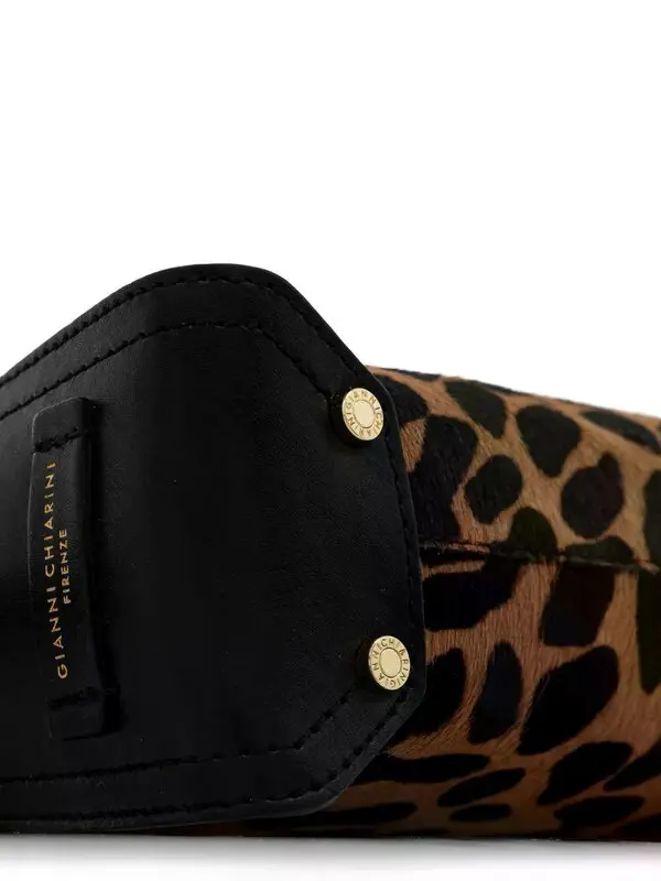 GIANNI CHIARINI Leopard Print Shoulder Bag