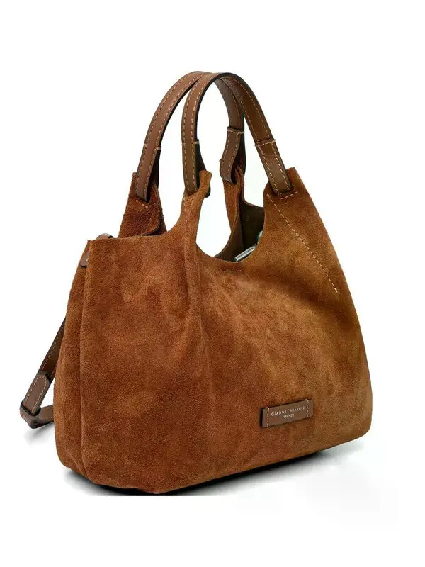 GIANNI CHIARINI Detachable Strap Satchel - Brown