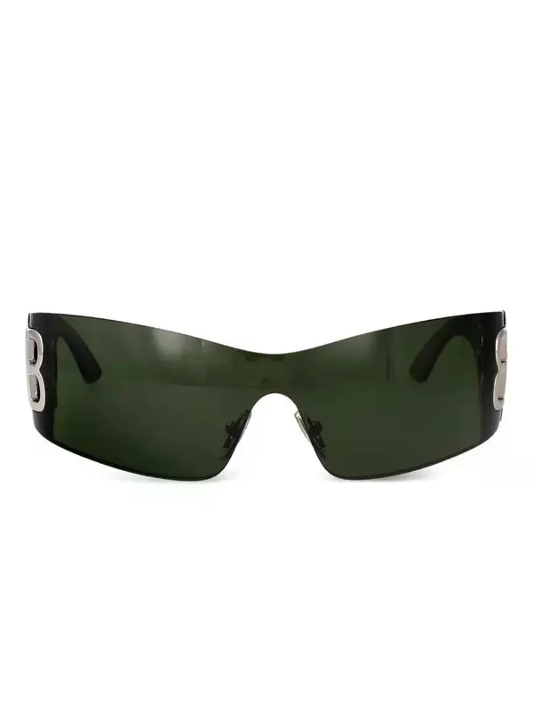 Balenciaga Logo Sunglasses - Green