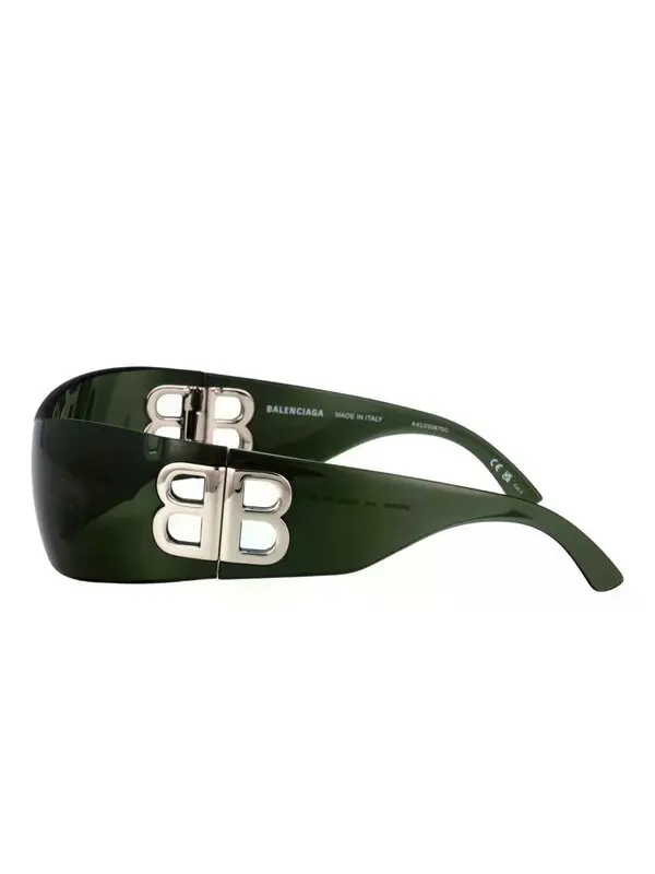 Balenciaga Logo Sunglasses - Green