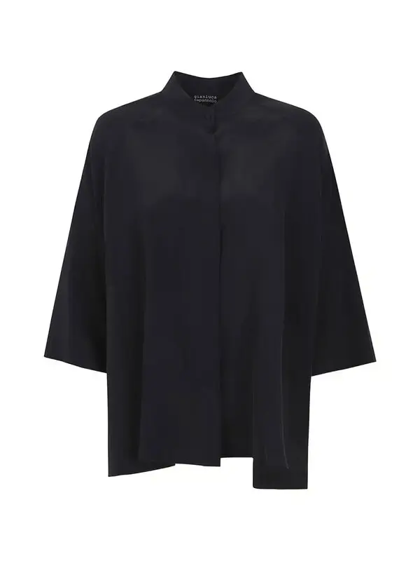 GIANLUCA CAPANNOLO Button-detail Blouse - Blue
