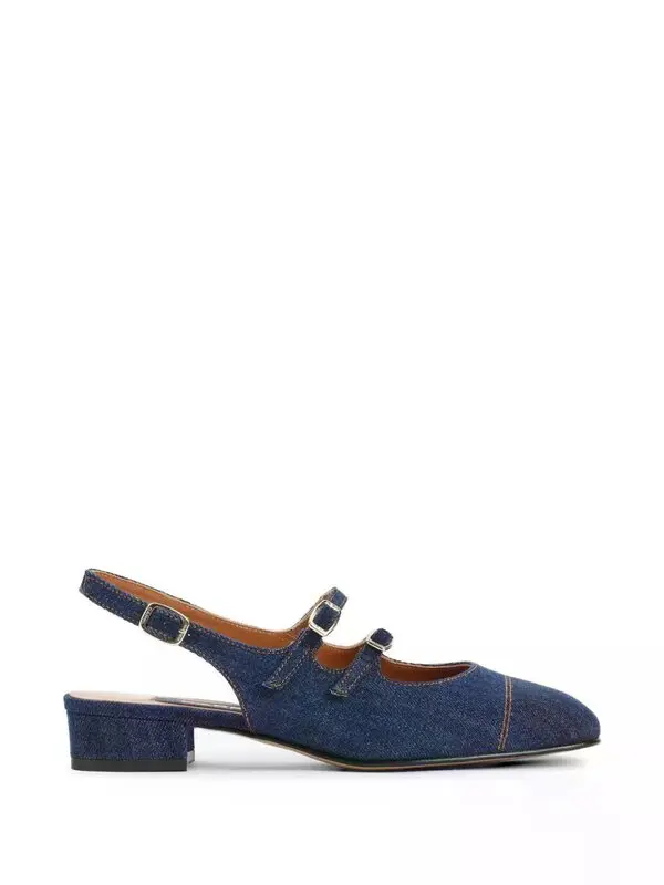 CAREL Buckle Strap Pumps - Blue