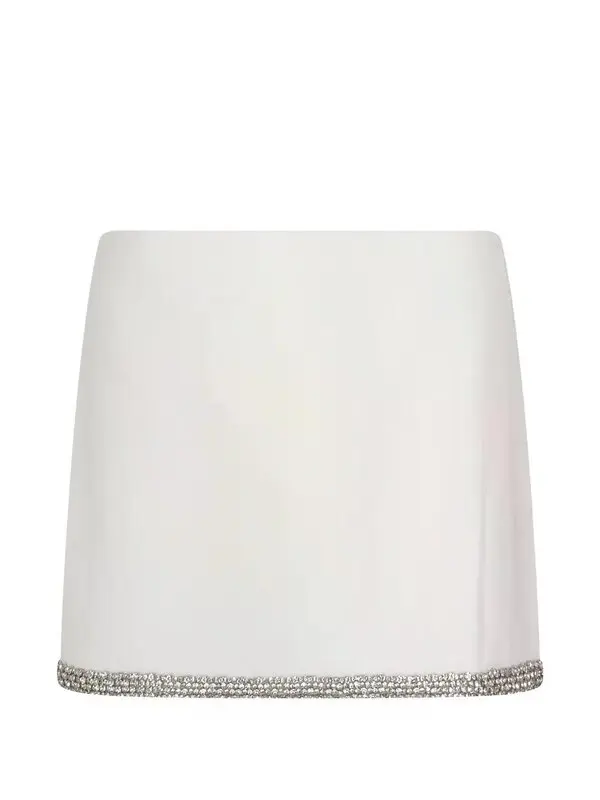Alice + Olivia Embellished Mini Skirt - White