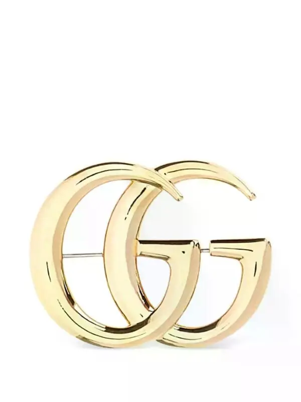 Gucci Gg Marmont Brooch - Gold