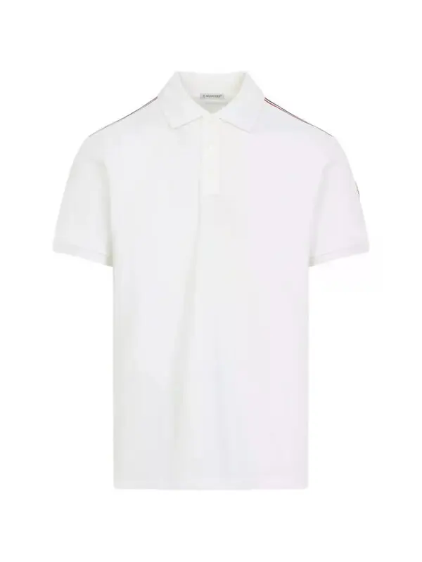 Moncler Stripe Polo Shirt - White