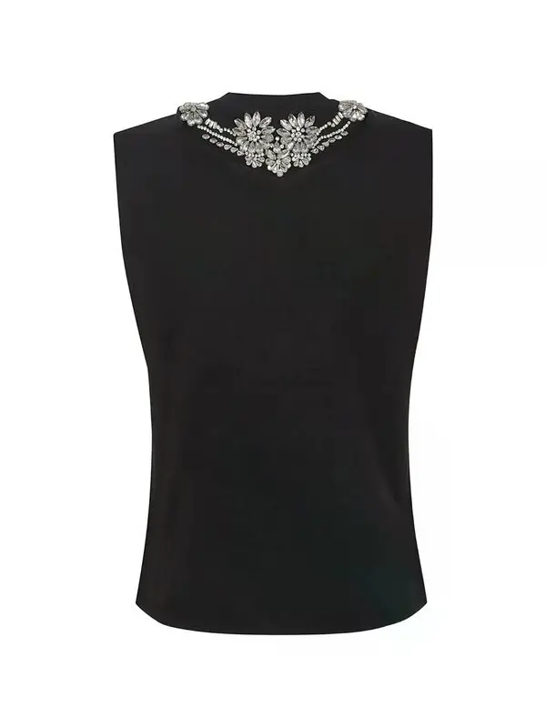 Alice + Olivia Embellished Sleeveless Top