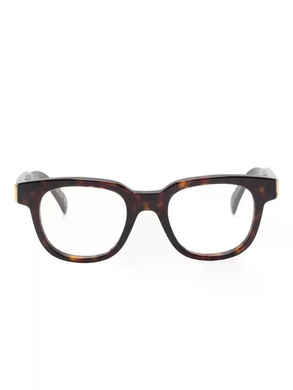 Dunhill Square-frame Glasses - Brown