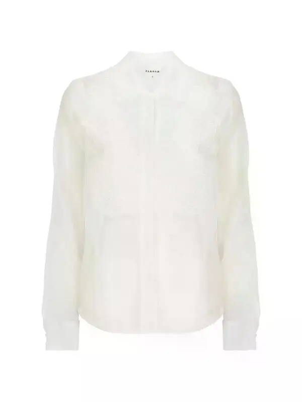 P.a.r.o.s.h Floral Lace Shirt - White