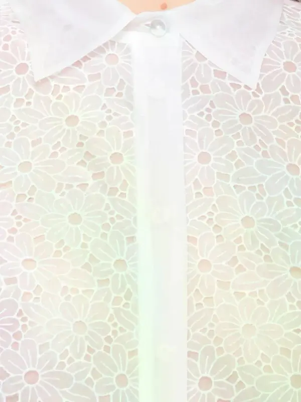 P.a.r.o.s.h Floral Lace Shirt