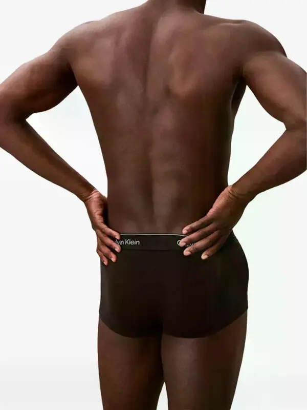 Calvin Klein Logo-waistband Boxers Set Of Three - Black