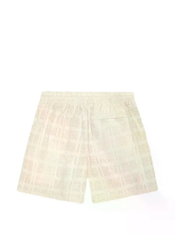 LES DEUX Drawstring Open-work Deck Shorts