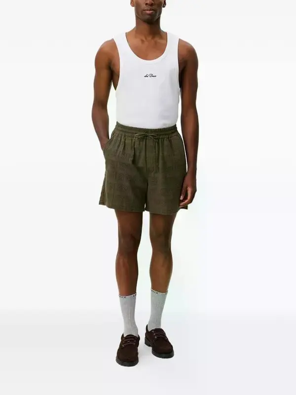 LES DEUX Drawstring Open-work Deck Shorts
