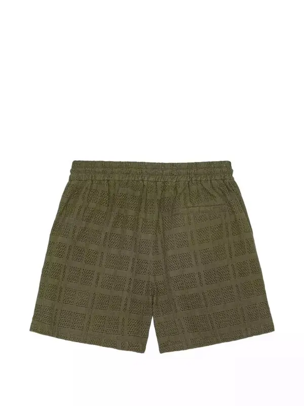 LES DEUX Drawstring Open-work Deck Shorts