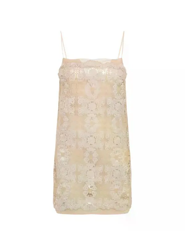 Ermanno Scervino Lace Dress - Neutrals