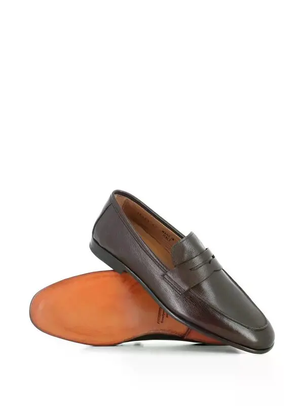 ANTONIO MAURIZI Leather Penny Loafers