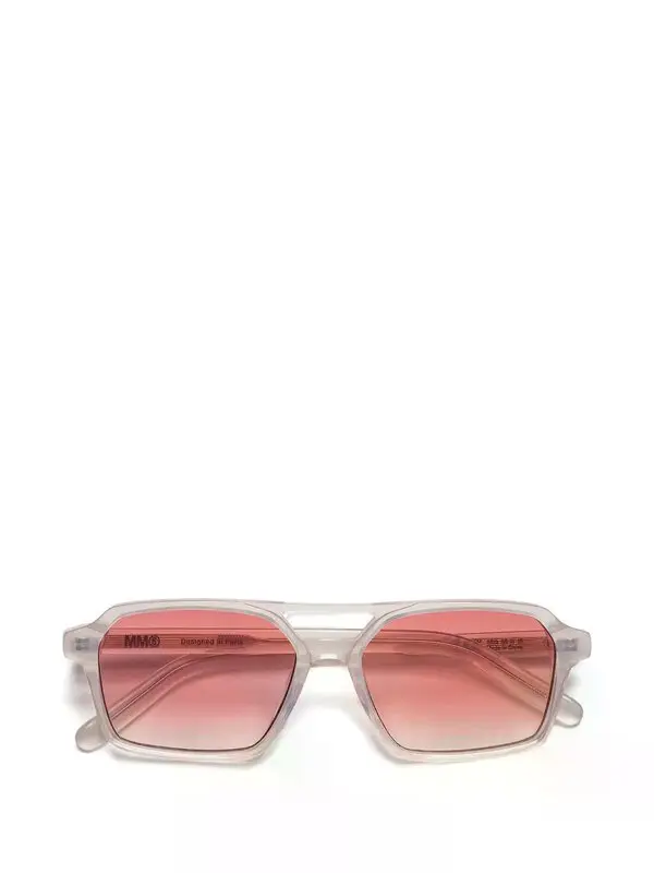 MAISON MARGIELA Geometric-frame Sunglasses - White