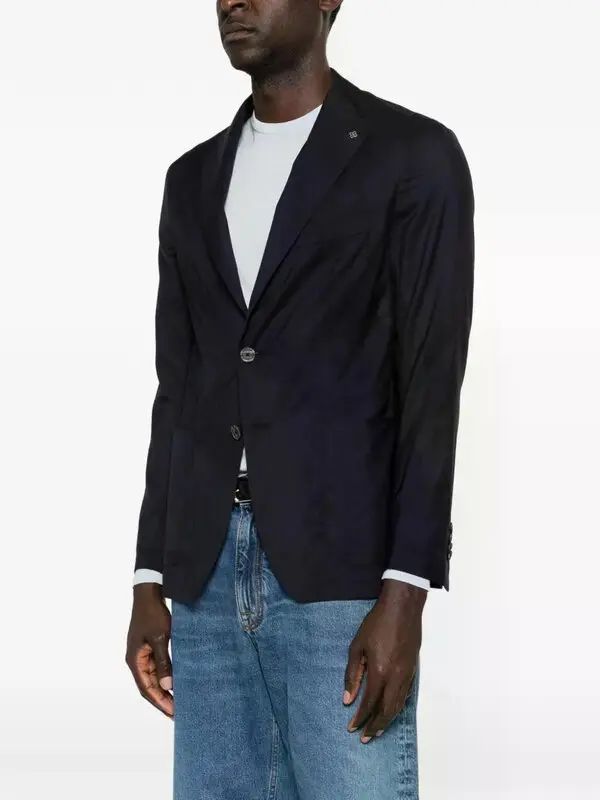 Tagliatore Two-button Patch-pocket Blazer - Blue