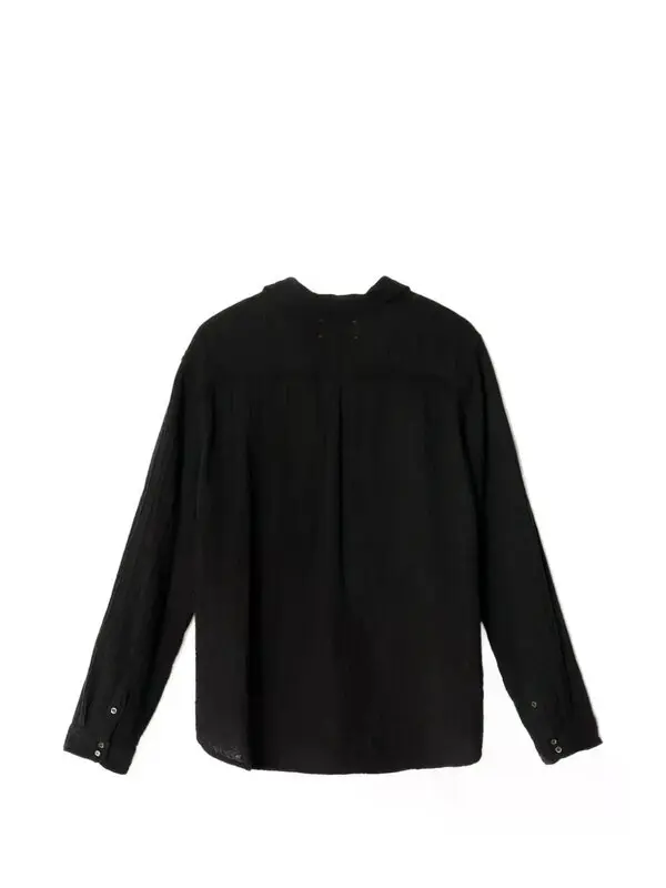 Xirena Scout Textured Long-sleeve Shirt - Black