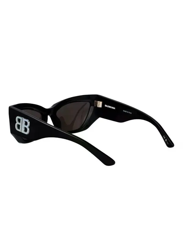 Balenciaga Geometric-frame Sunglasses - Black