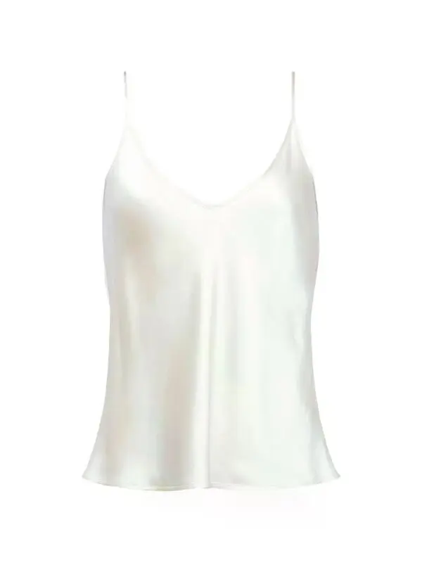 L'Agence Lexi V-neck Tank Top - White