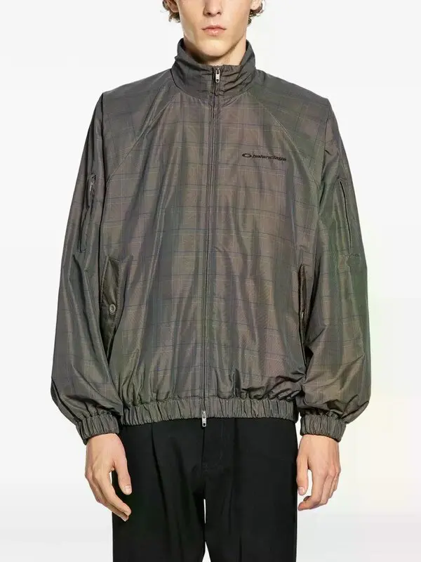 Balenciaga Plaid Logo Jacket