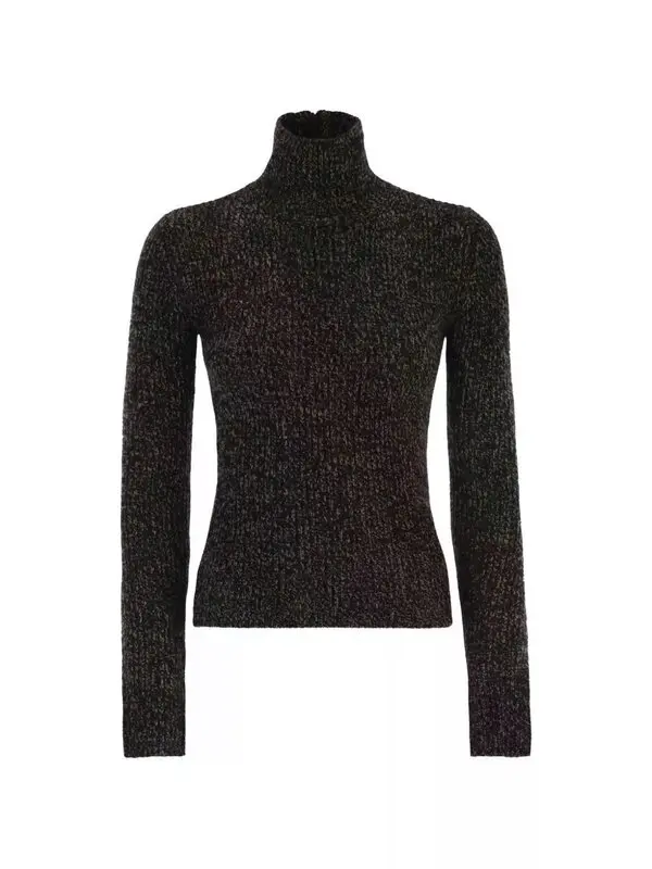 Max Mara Ribbed Turtleneck Jumper - Black