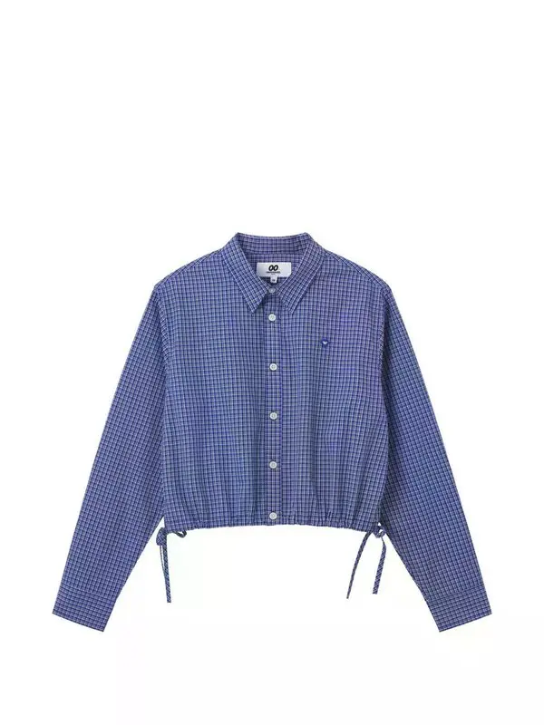 CHOCOOLATE Check-pattern Cotton Shirt - Blue
