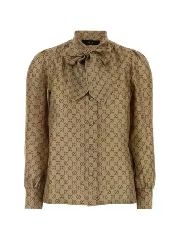 Gucci Gg-pattern Shirt - Neutrals