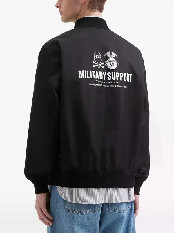 FINGERCROXX Printed Bomber Jacket