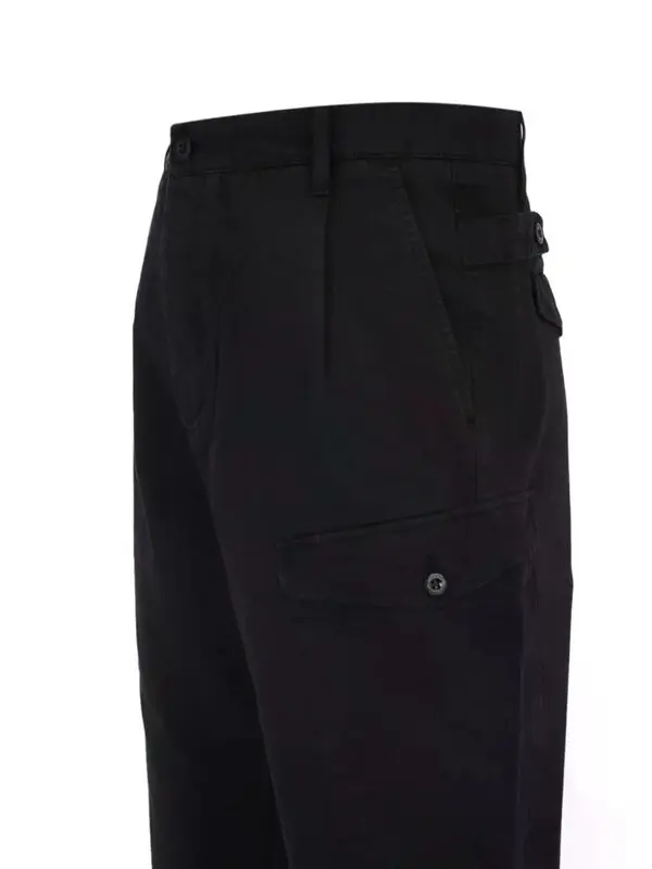 C.P. COMPANY Cotton Cargo Trousers - Black