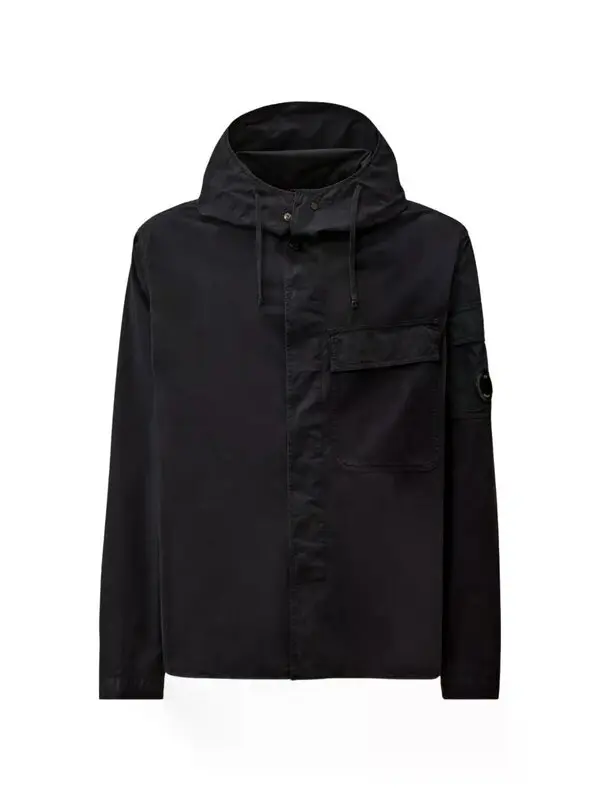 C.P. COMPANY Flap-pocket Hooded Jacket - Black