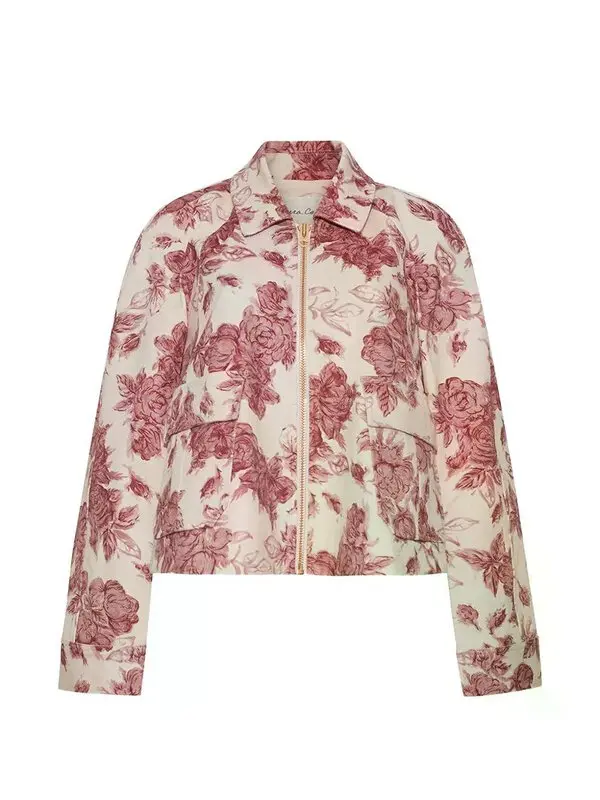 Cara Cara Andrew Floral-pattern Cropped Jacket