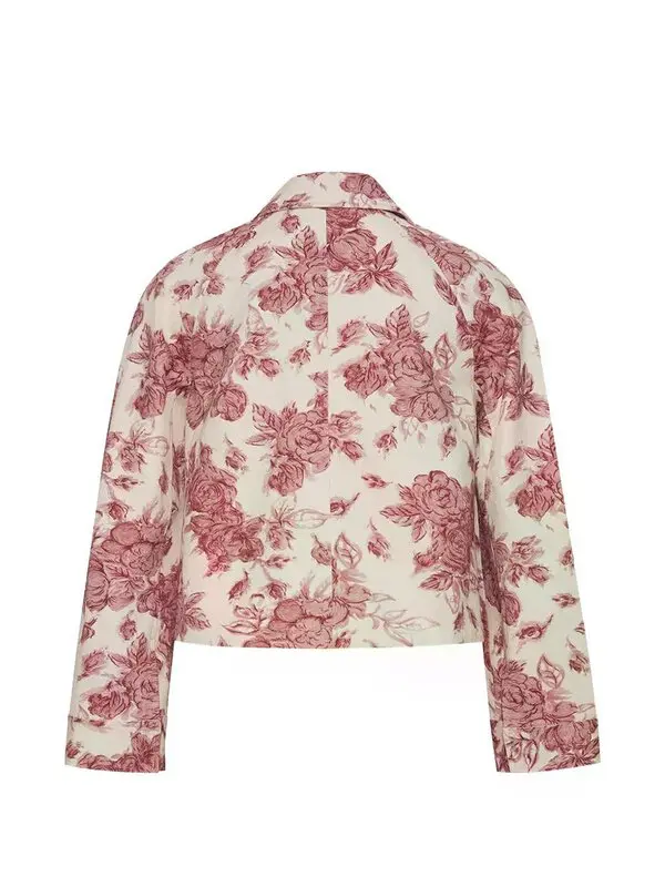Cara Cara Andrew Floral-pattern Cropped Jacket