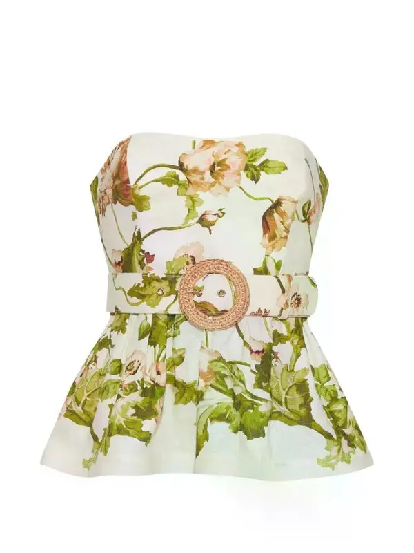 Cara Cara Tilda Floral-pattern Top - Neutrals