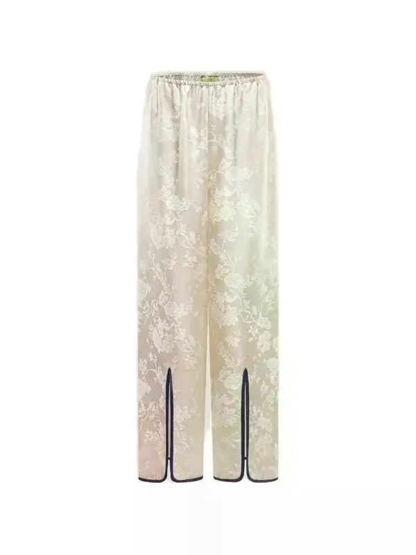 Shanghai Tang Floral Knot Pyjama Set - Neutrals