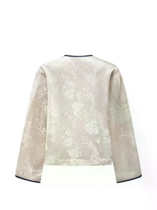 Shanghai Tang Floral Knot Pyjama Set - Neutrals