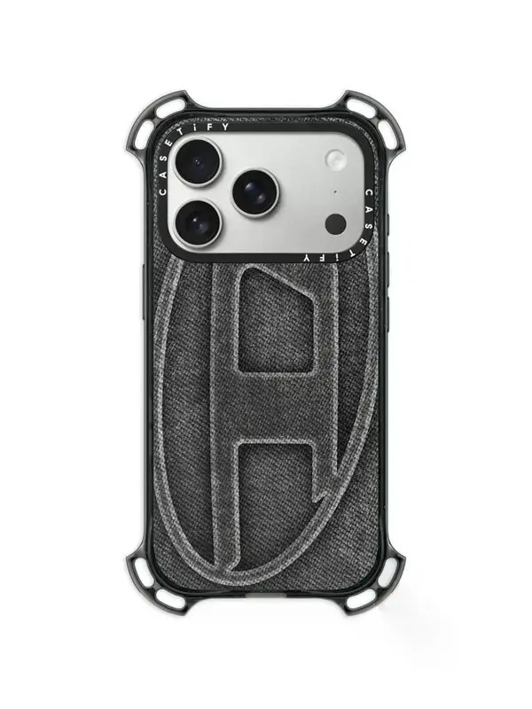 DIESEL X Casetify Denim-effect Iphone 17 Pro Case - Black