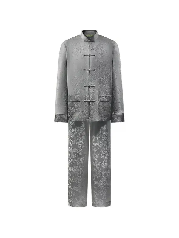 Shanghai Tang Patterned Tang Pyjama Set - Grey