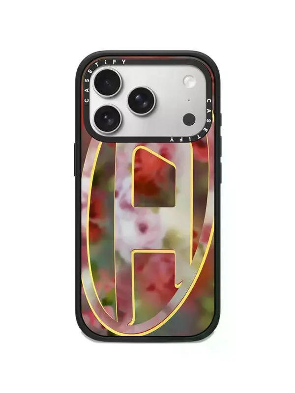 DIESEL X Casetify Floral-print Iphone 17 Pro Case - Red