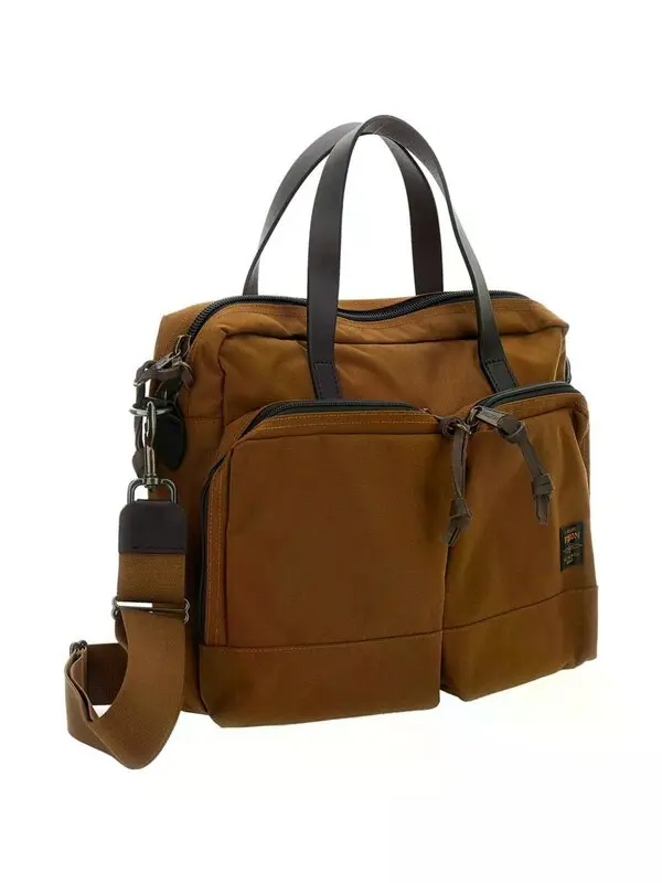 Filson Flap Strap Cotton Twill Shoulder Bag - Brown