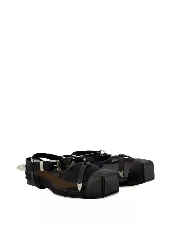 Toga Buckled Ballet Flats