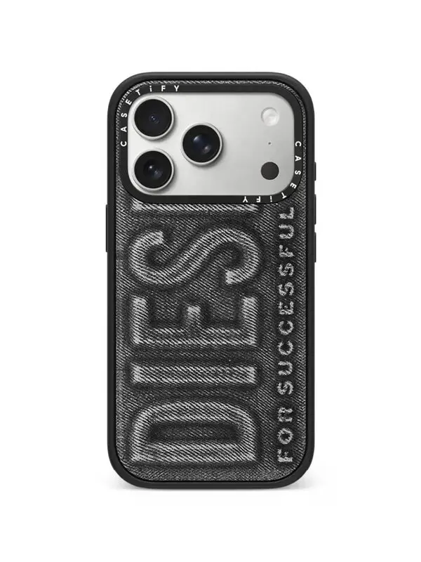 DIESEL X Casetify Logo-detail Iphone 17 Pro Case - Black