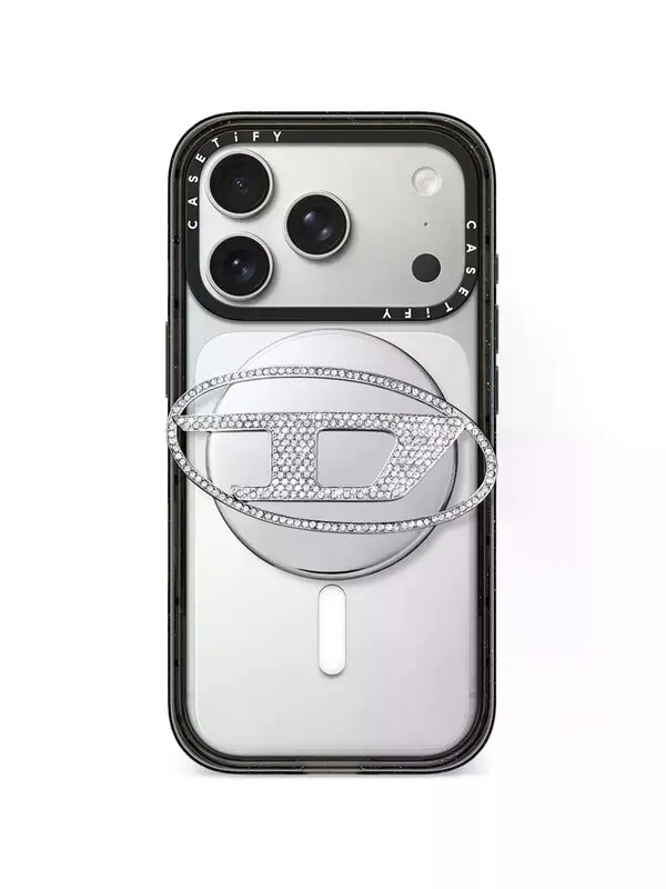 DIESEL X Casetify Oval D Grip Stand - Silver