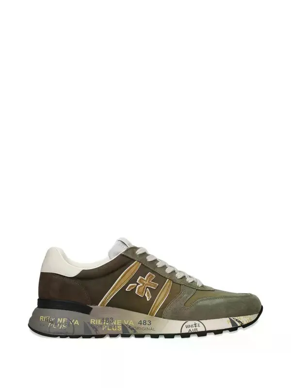 Premiata Cross-motif Lander Sneakers - Brown