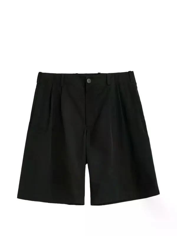 Our Legacy Ponte Pleated Shorts - Black