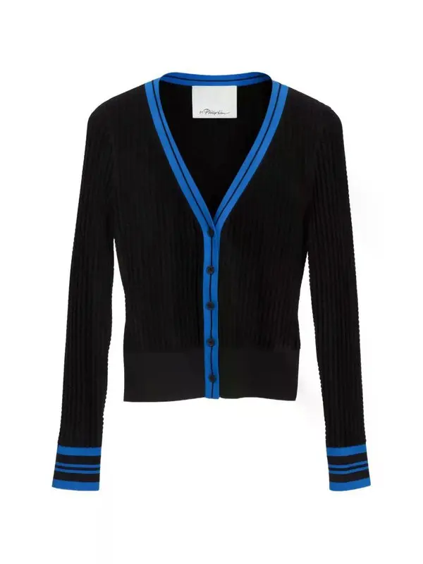 3.1 Phillip Lim Button Knit Jacket - Black