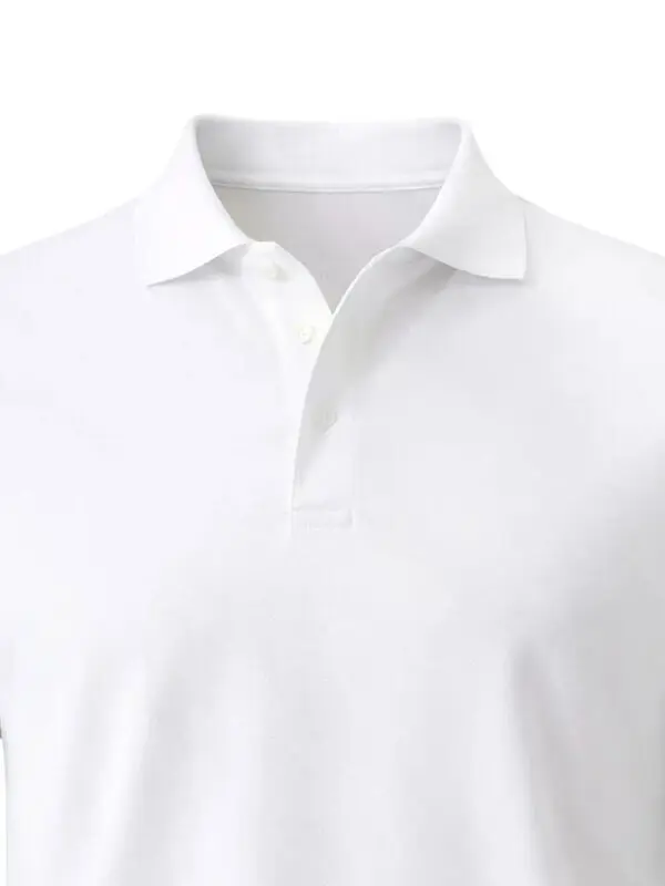 PATRICK ASSARAF Pima Button-up Cotton Polo Shirt