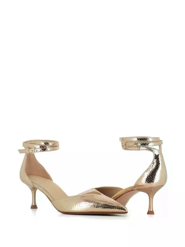 SERGIO LEVANTESI Camelia Point-toe Heeled Pumps - Gold
