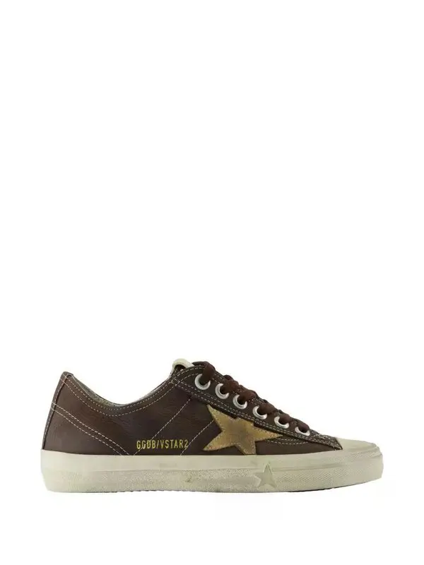 GOLDEN GOOSE Star V-star 2 Lace-up Sneakers - Brown